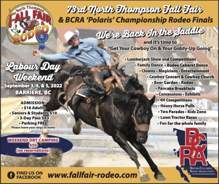 North Thompson Fall Fair & Rodeo – Farm + Fair = Family Fun!